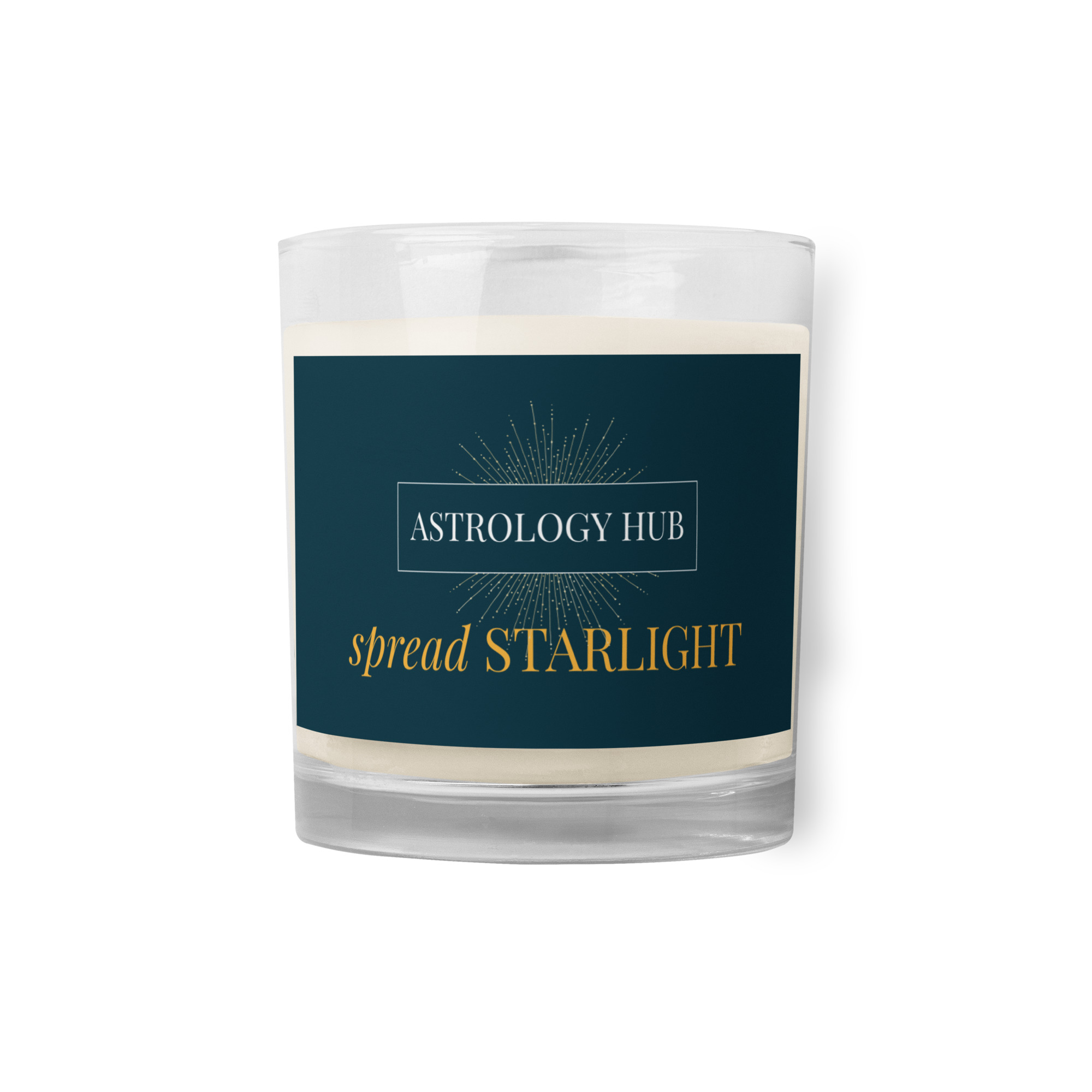 Glass jar soy wax candle - Astrology Hub Learning Portal